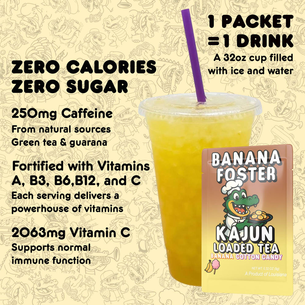 Banana Foster | Loaded Tea | Banana • Vanilla – Kajun Loaded Tea