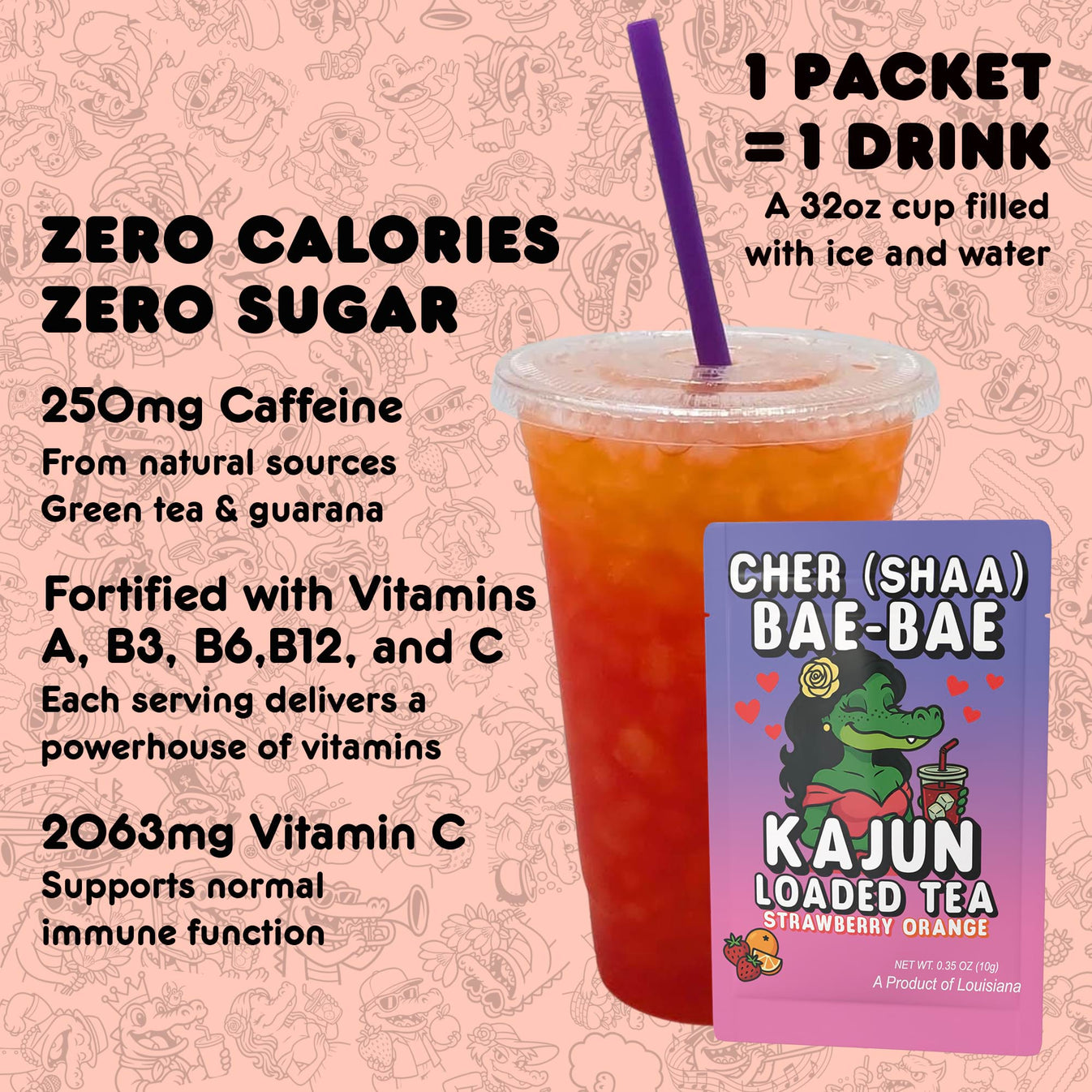 Cher (Shaa) Bae-Bae | Loaded Tea | Orange • Strawberry – Kajun Loaded Tea