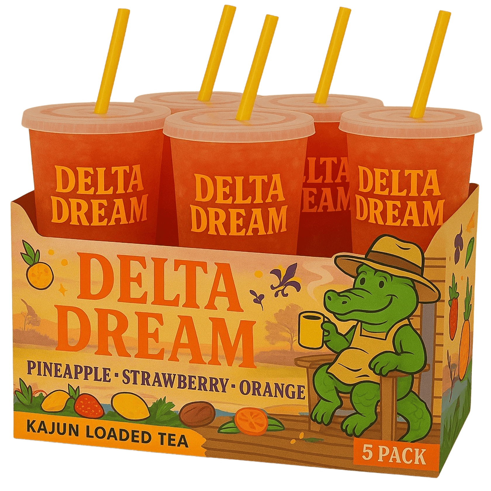 Delta Dream| Loaded Tea | Pineapple • Strawberry • Orange – Kajun ...