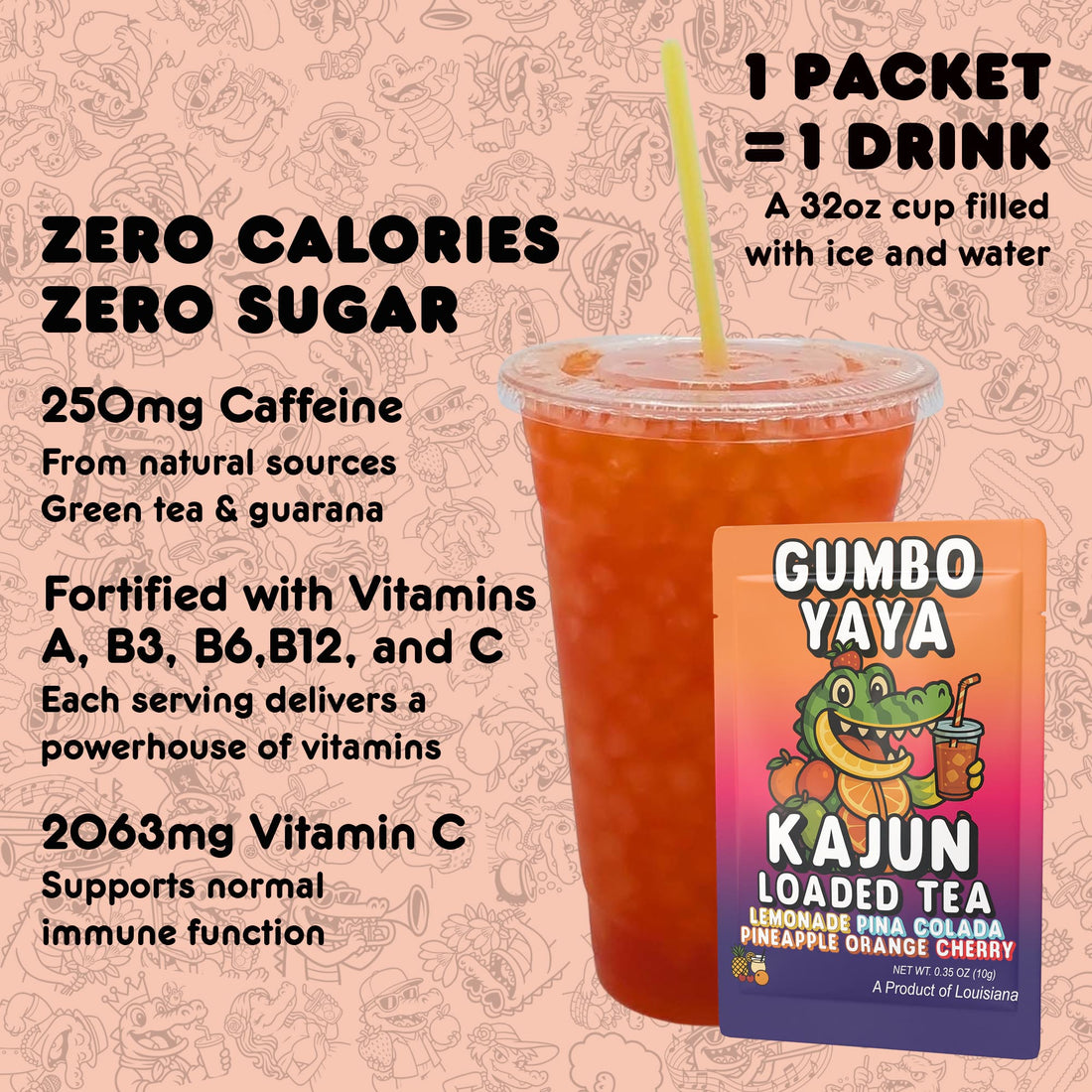 Gumbo Yaya | Loaded Tea | Lemonade • Pina Colada • Pineapple • Orange ...