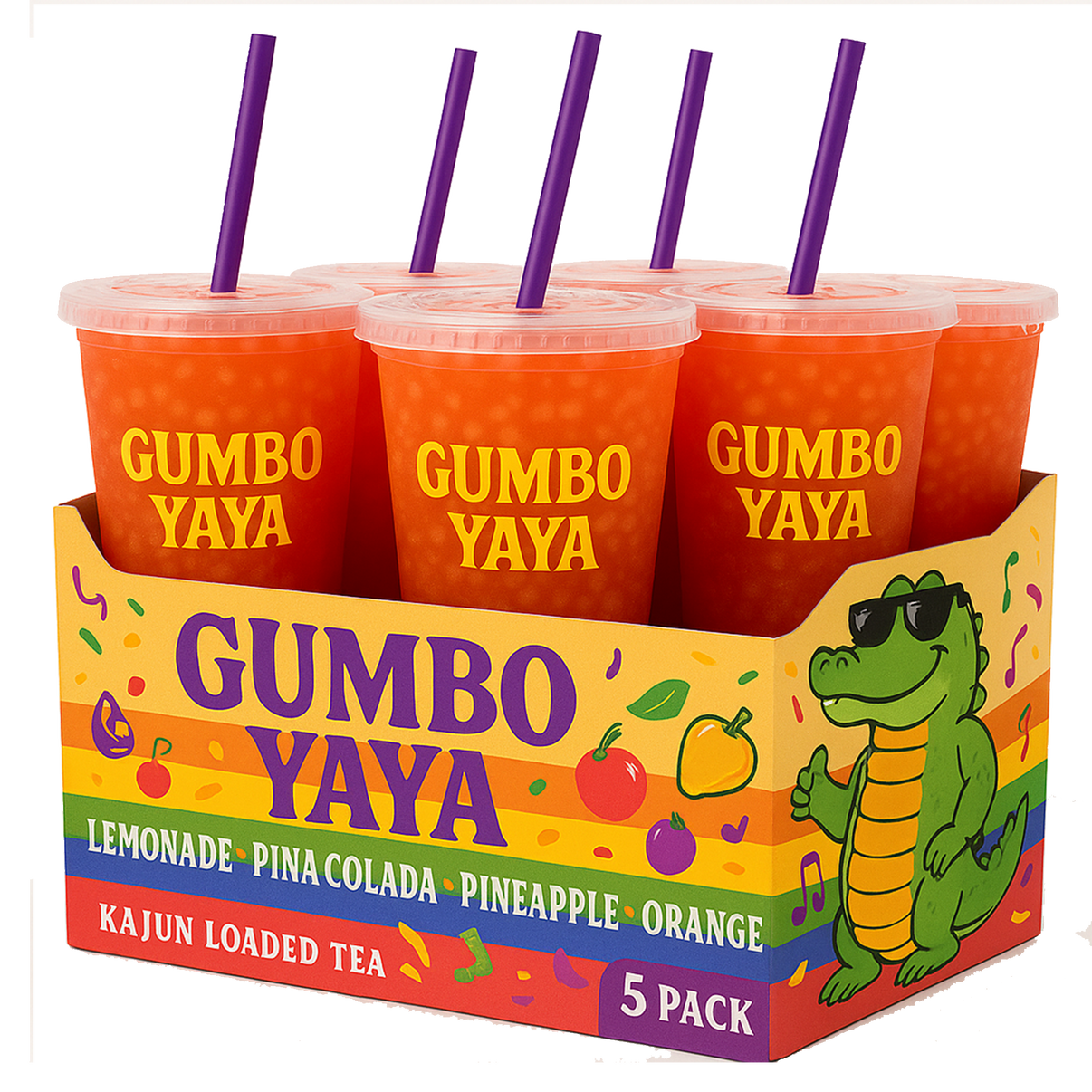 Gumbo Yaya | Loaded Tea | Lemonade • Pina Colada • Pineapple • Orange ...
