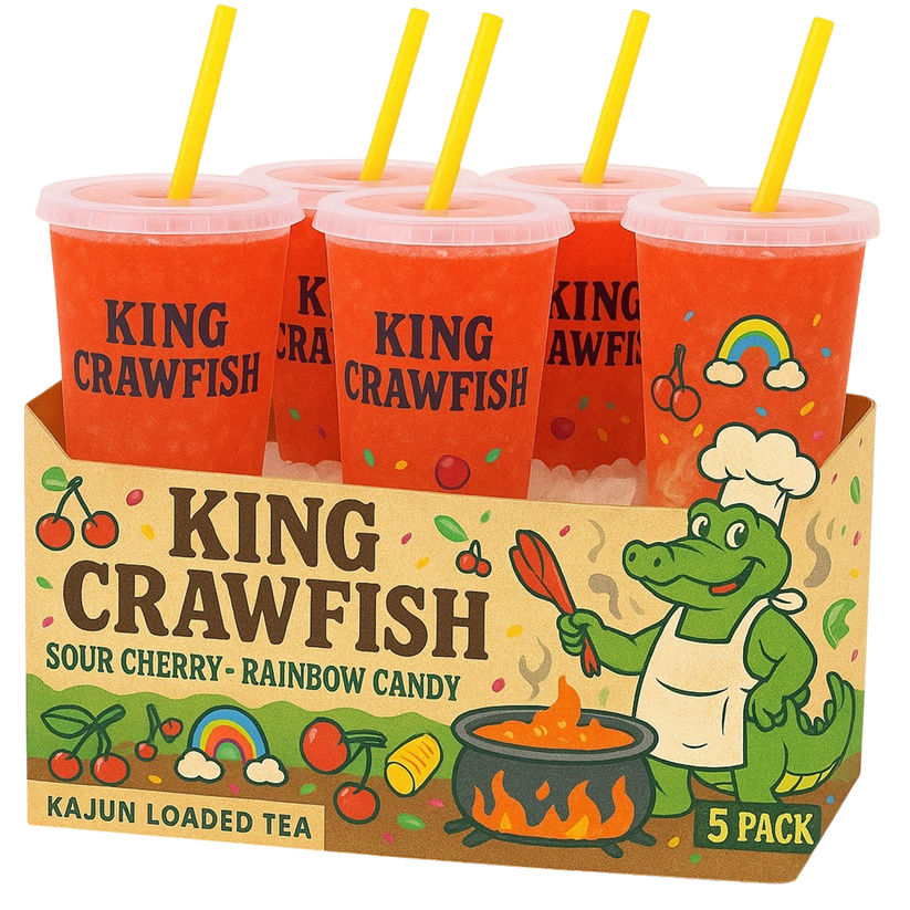 King Crawfish | Loaded Tea | Sour Cherry • Rainbow Candy – Kajun Loaded Tea