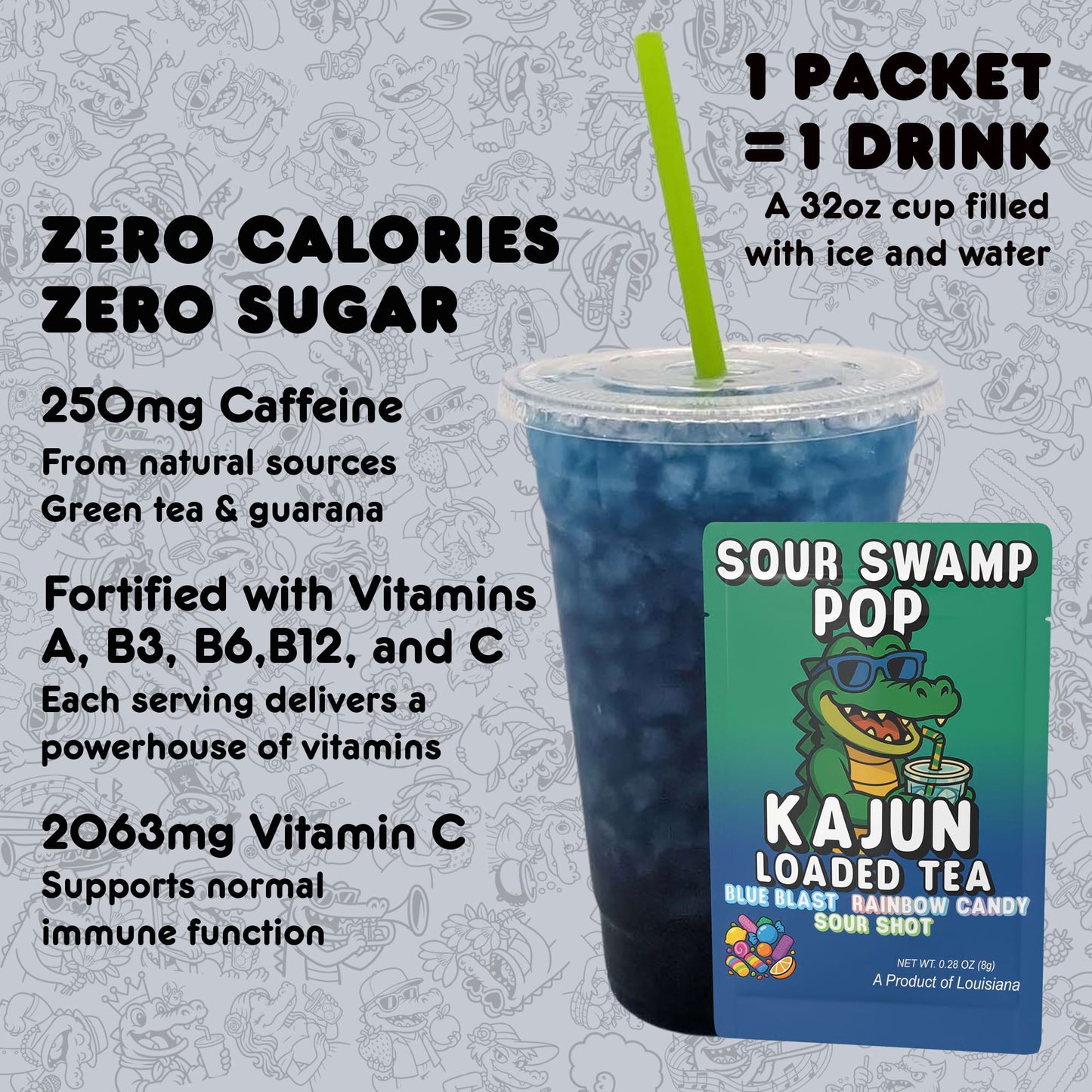 Sour Swamp Pop | Loaded Tea | Blue Blast • Rainbow Candy • Sour Shot ...